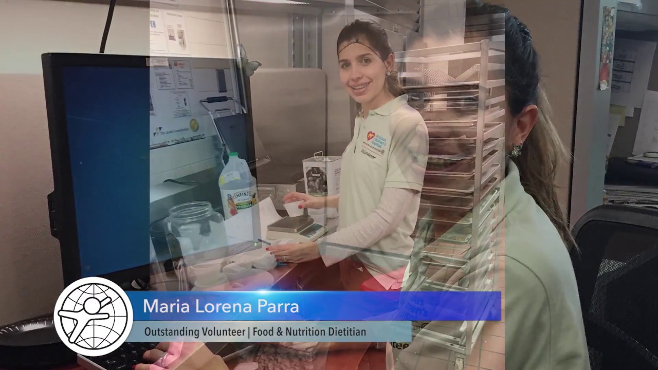 Outstanding Food & Nutrition Dietician Volunteer: Maria Lorena Parra