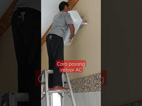 Teknik Pasang Indoor AC, Begini Caranya... #shortvideo #shorts #viral #ac