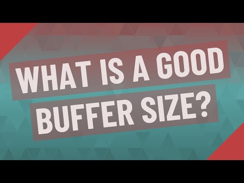 What is a good buffer size?