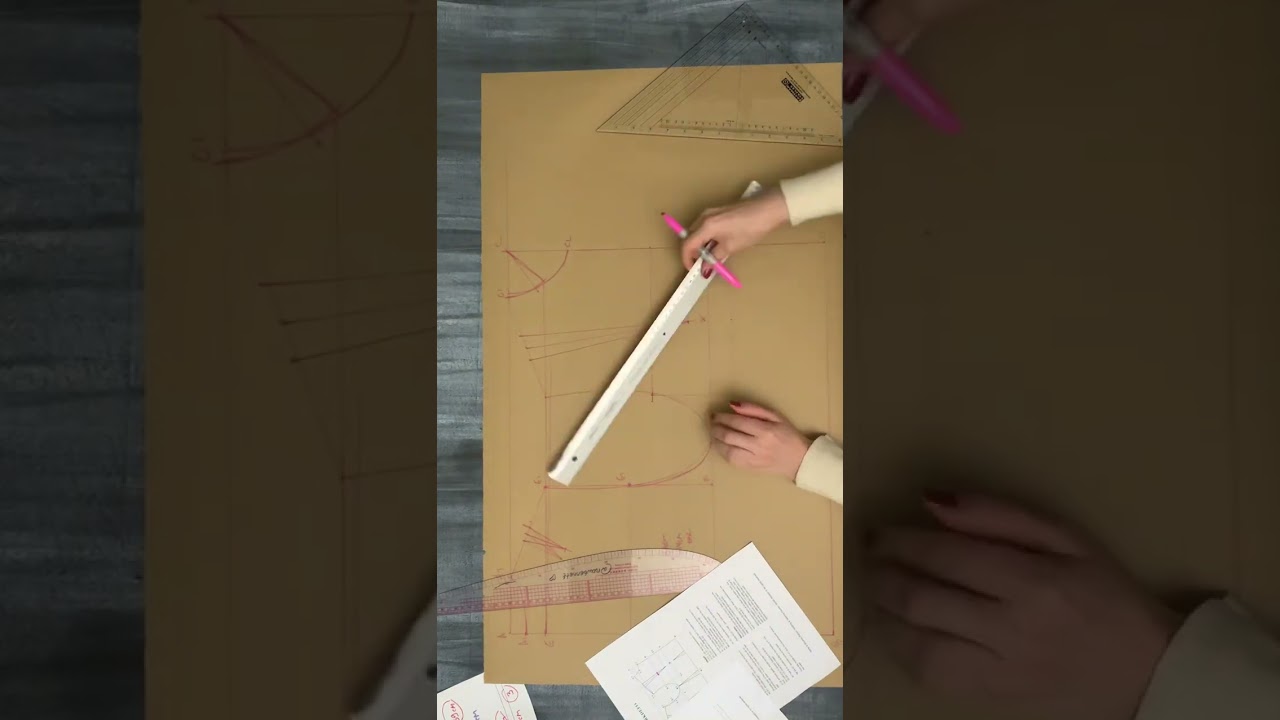 How to learn pattern drafting. Arkdefo.com ;) #patterndrafting #fashiondesign #madetomeasure