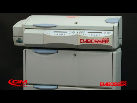 High Speed Plastic Card Embossing Machine | CIM USA
