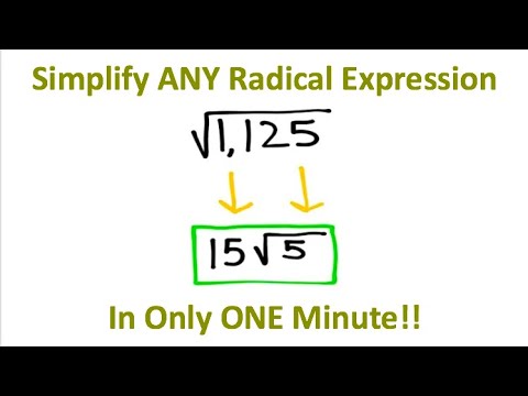 Simplify radical expressions in less that one minute!! #Algebra #Shorts