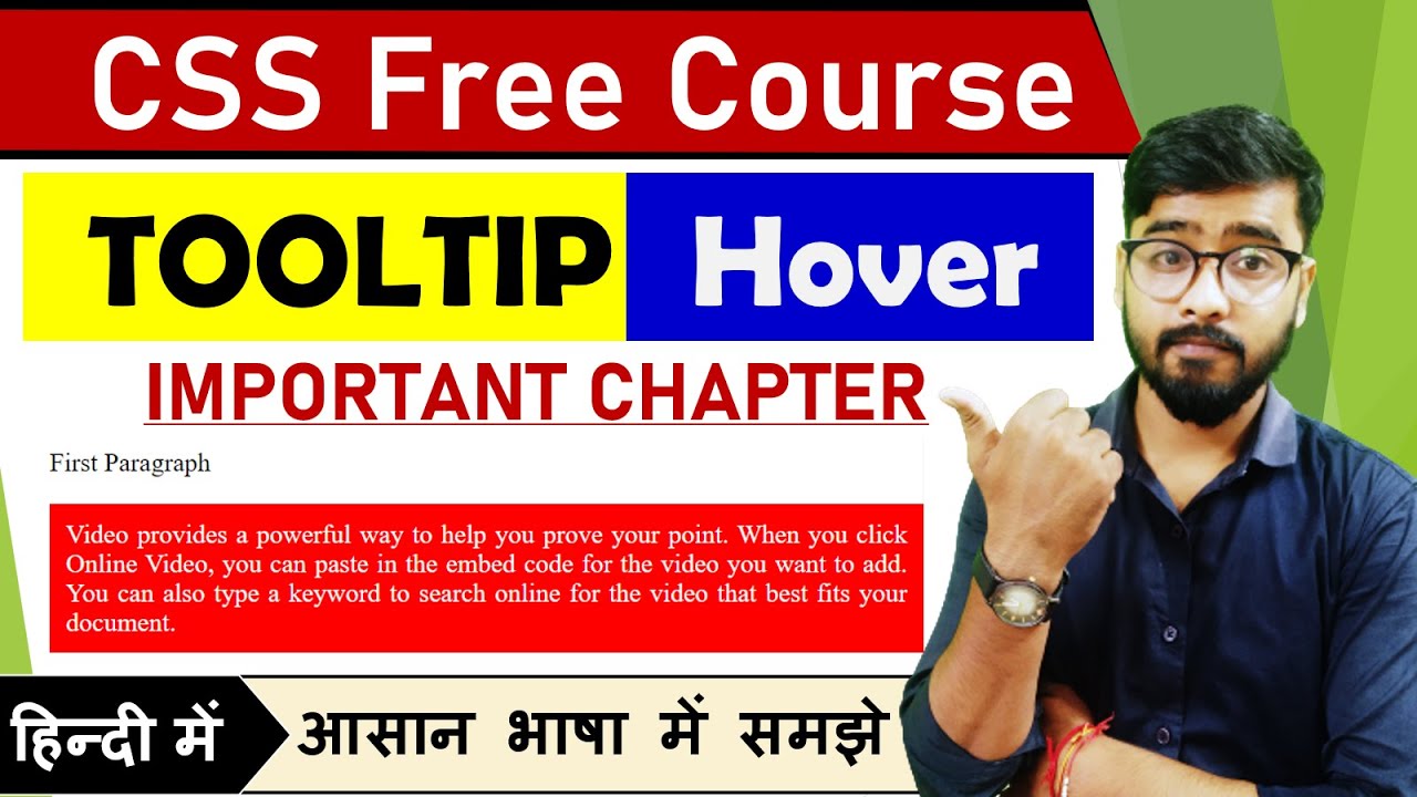 CSS Tutorial: ToolTip Hover | Web Development | by Rahul Chaudhary