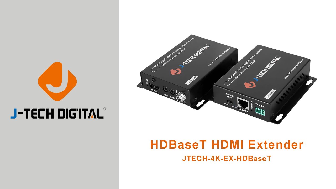 HDBaseT HDMI Extender (Model: JTECH-4K-EX-HDBaseT)