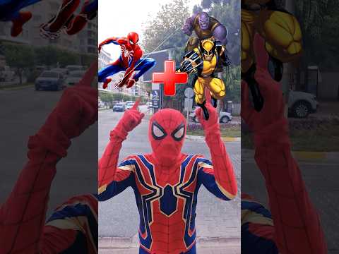 Spiderman + Thanos and Wolverine = Marvel Animation #spiderman #marvel