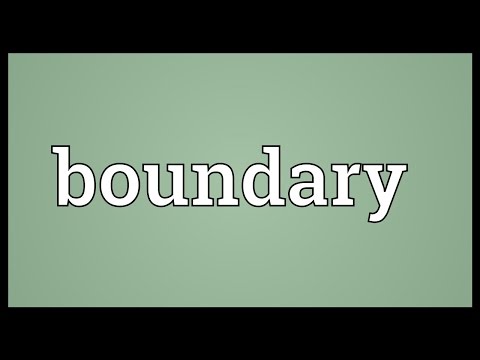 Boundary Meaning