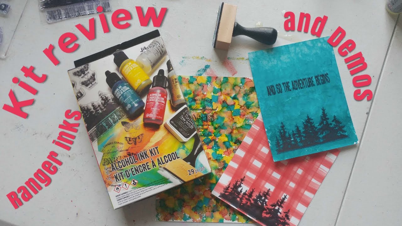 Ranger alcohol ink kit review and demo