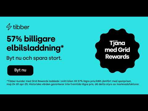 57% billigare elbilsladdning