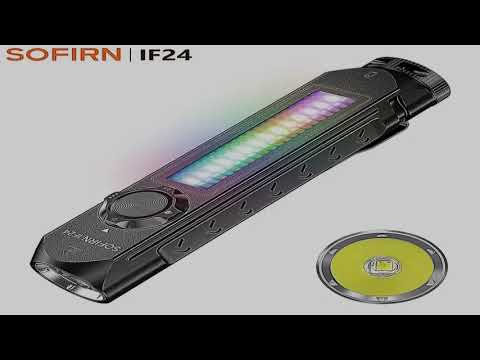 Sofirn IF24 RGB Light SST40 2000lm Powerful LED Flashlight 5V 2A 18650 USB C Rechargeable Torch