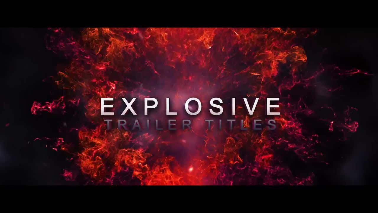 Explosive Trailer Titles After Effects Templates