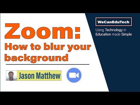 How to blur your video background in Zoom