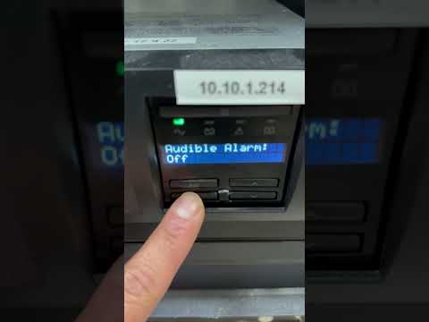APC UPS - Enabling and Disabling Audible Alarms