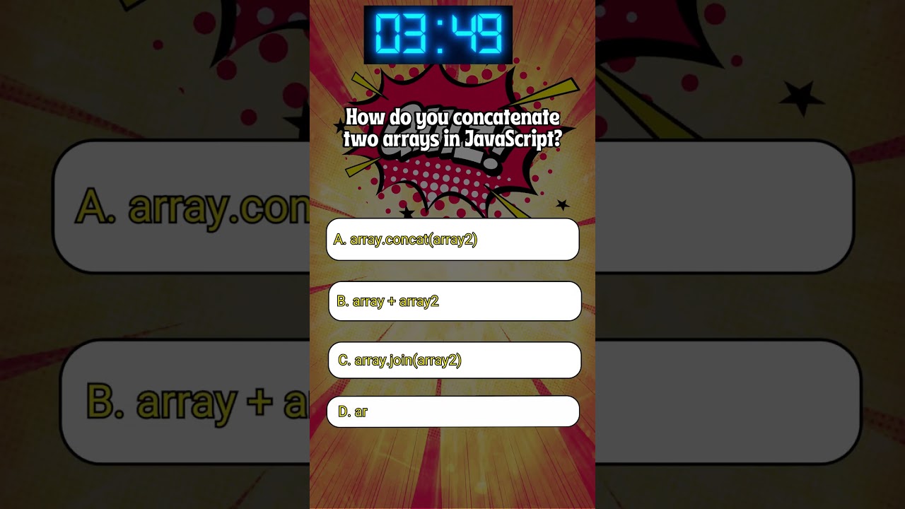 How do you concatenate two arrays in JavaScript? #javascriptinterviewquestions #interviewtips