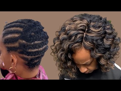 Invisible Part Crochet | Kima Ripple Deep Bob 1B/27 Blend