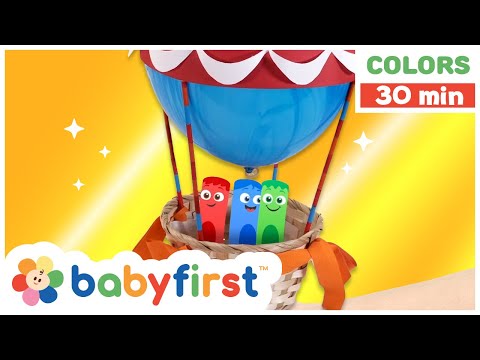 Toddler Learning Video | COLOR CREW MAGIC - Hot Air Balloon | Games for Kids & More | BabyFirst TV