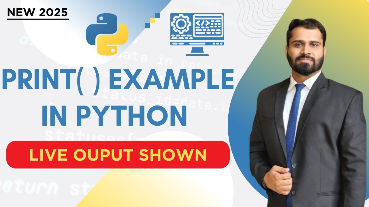 Python Print Function Explained Live | Real-Time Example for Beginners