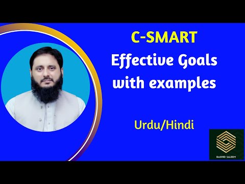 6 Characteristics of Effective Goals...C-SMART Goals...Urdu/Hindi by Rashid Saleem