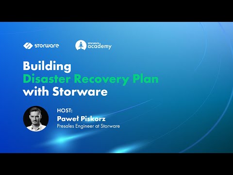 Disaster Recovery Plan | Storware Academy