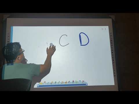 How to write A, B, C on Interactive White Smart Board