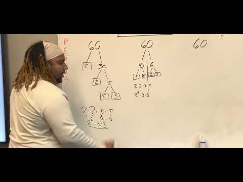 Prime factorization example (the #60)