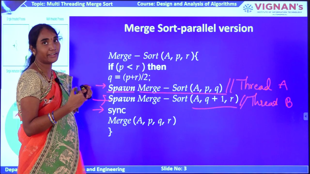 Leture 35-Multi threaded merge sort