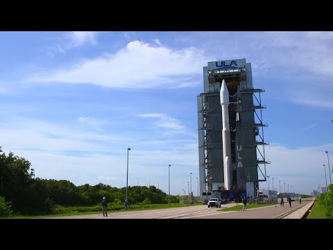 SBIRS GEO-6 satellite | on top of the Atlas V 421 rocket as it rolls to Pad-41