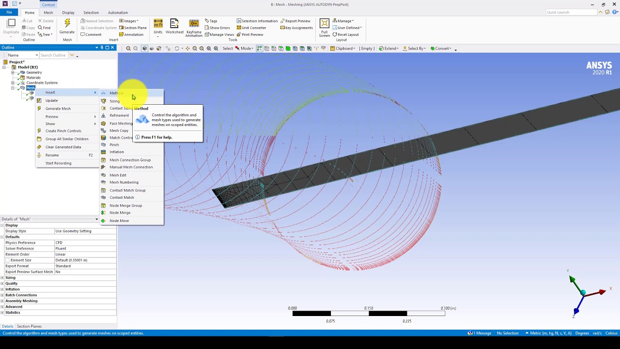 Fluent - Turbulence modeling - Tutorial 1