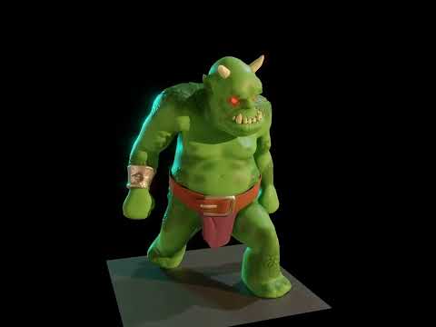 Ogre Animated Loop in Blender - Show - GameDev.tv