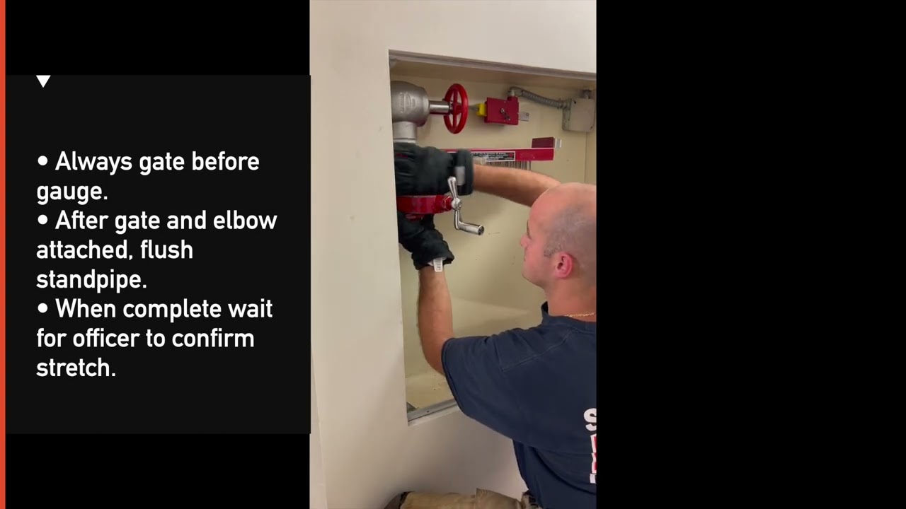 Stamford Fire Dept. - Dressing the Standpipe