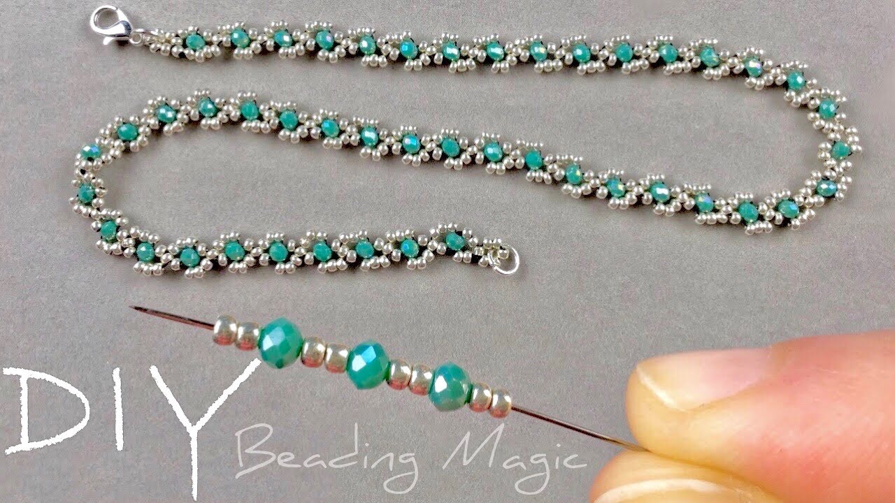 Simple Beaded Necklace Tutorial: Easy Seed Bead Necklace