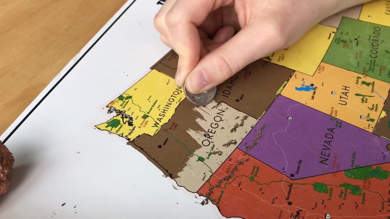 Scratch Off USA Map from Landmass - Track Your Travels across the United States.