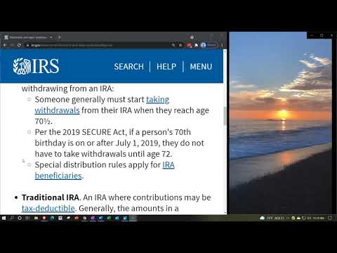 IRS Tax Tip - Retirement and taxes: Understanding IRAs