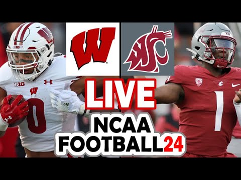 Wisconsin at Washington State (9/9/23 Simulation) 2023 Rosters for NCAA 14