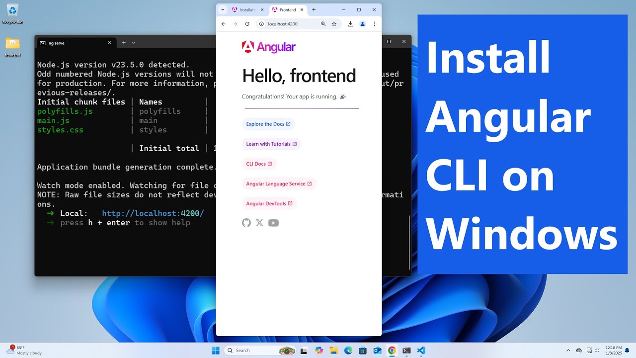 How to install Angular CLI on Windows 11 [2025]