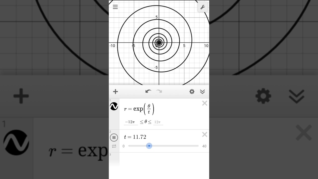 spiral curve in desmos#desmos #mathematics #animation #math #mathanimation #graph #geometry