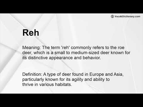 Reh Meaning