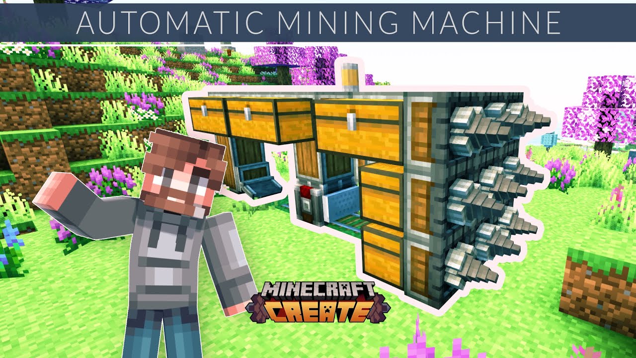 The Automatic Mining Machine - Minecraft Create Mod Tutorial
