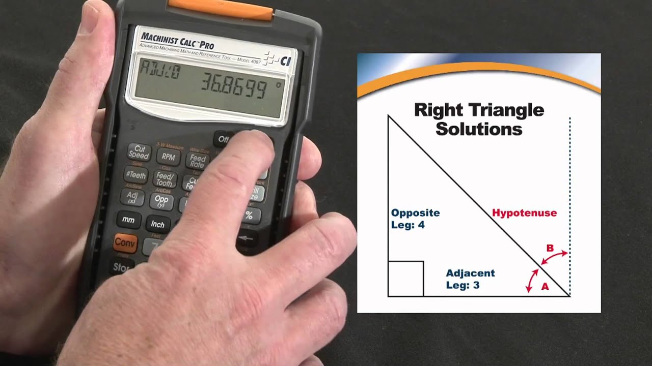 Machinist Calc Pro Right Triangle Math How To Calculate