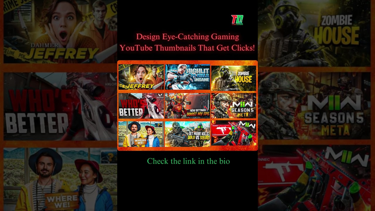Design Eye-Catching Gaming YouTube Thumbnails That Get Clicks! 🎮🔥 #gaming #gamingthumbnail #shorts
