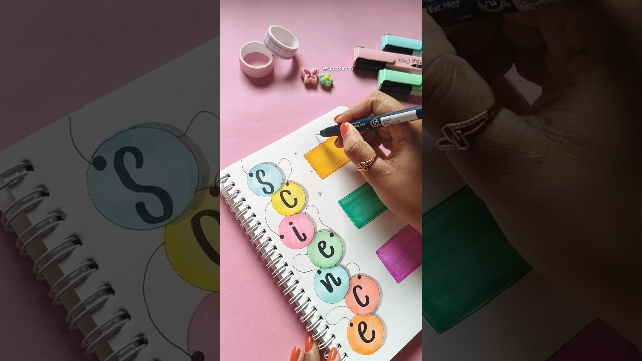 Asthetic Frontpage for Science✨🌸🌺| #shorts #youtubeshorts