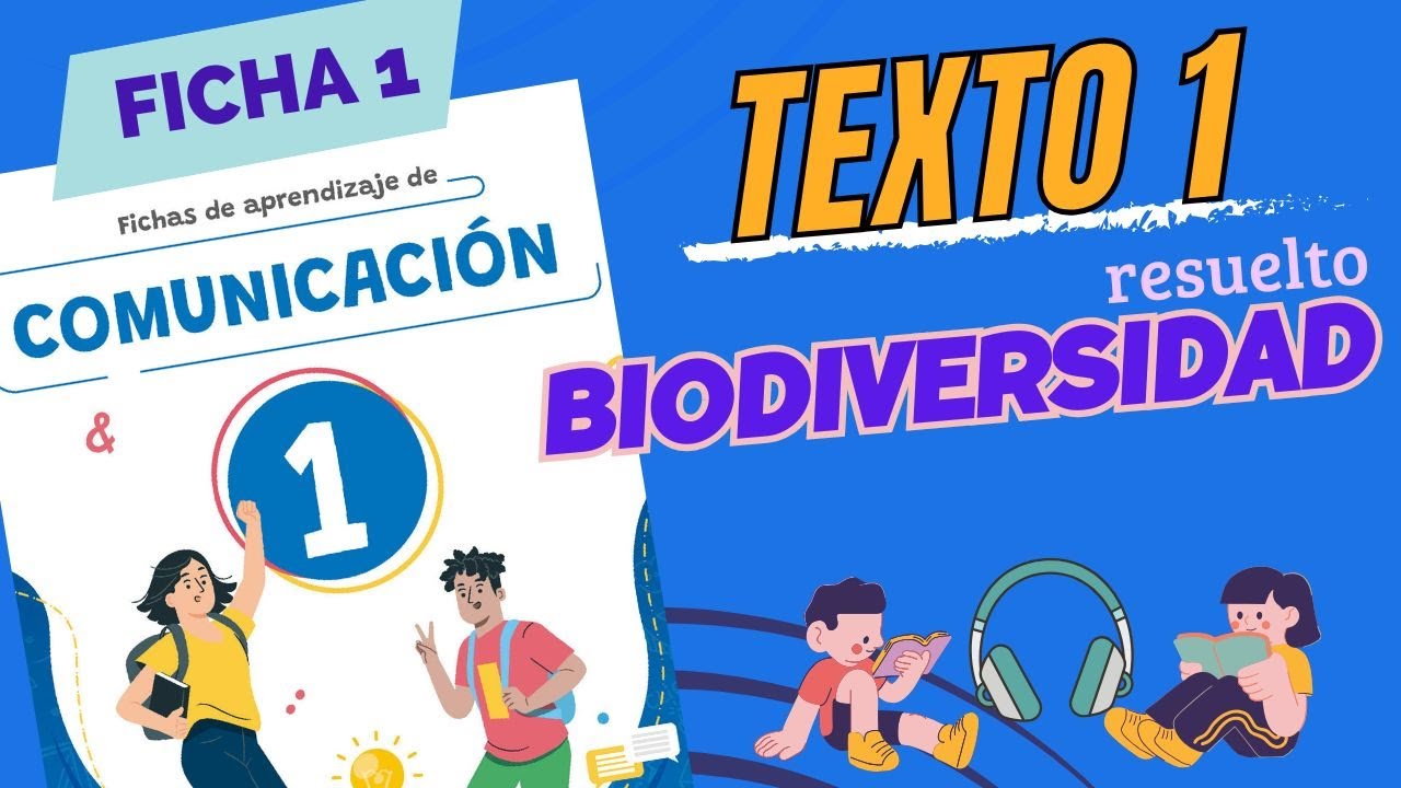 COMUNICACIÓN Ficha de Aprendizaje 1 resuelto - 1ro secundaria | BIODIVERSIDAD