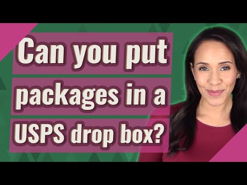 Can you put packages in a USPS drop box?