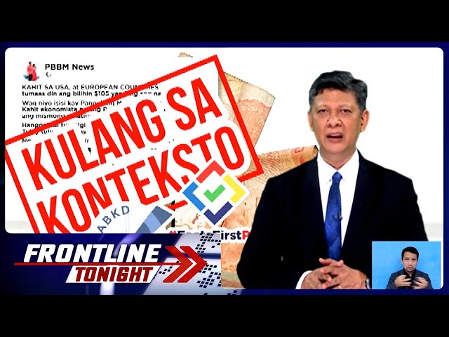 Fact CheckED: Pagkontrol sa inflation - #FactsFirstPH