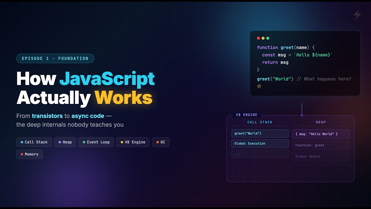 How JavaScript Works Internally | JS Internals #1
