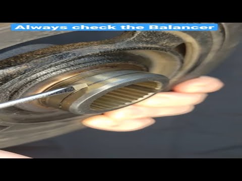 Always check this when Removing a Harmonic Balancer
