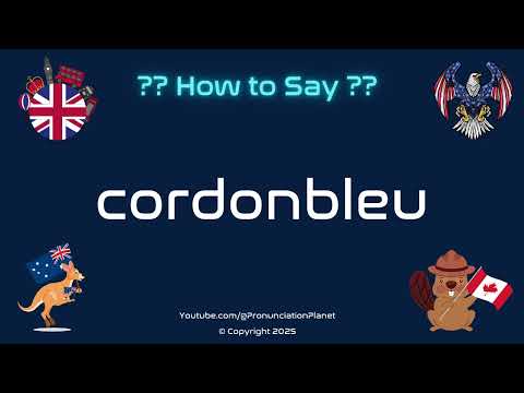 🍽️👨🍳 How to Pronounce cordonbleu? (CORRECTLY) | Pronunciation Planet