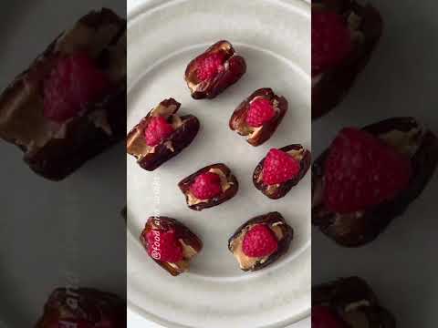 Stuffed Dates #shorts #recipe #dates #stuffeddates #foodanddrink #dessert #vegan