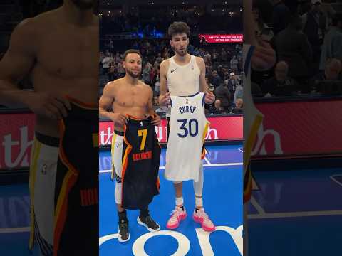 Steph & Chet share a moment after first matchup ๐ | #Shorts