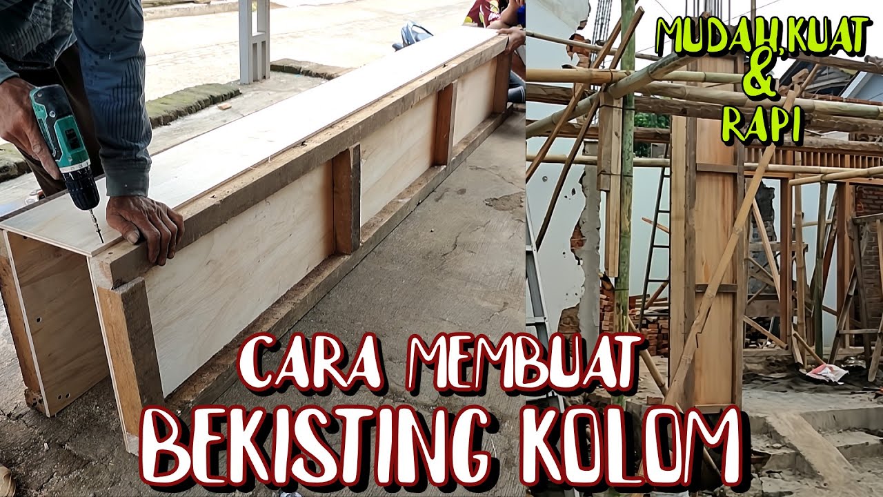 Easy Way to Make Column Formwork FAST AND STRONG ‼️