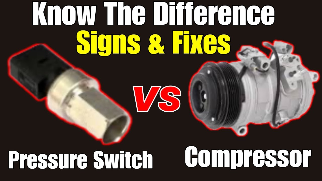 Signs of bad AC compressor vs Pressure Switch (how to Fix, test, and reset)